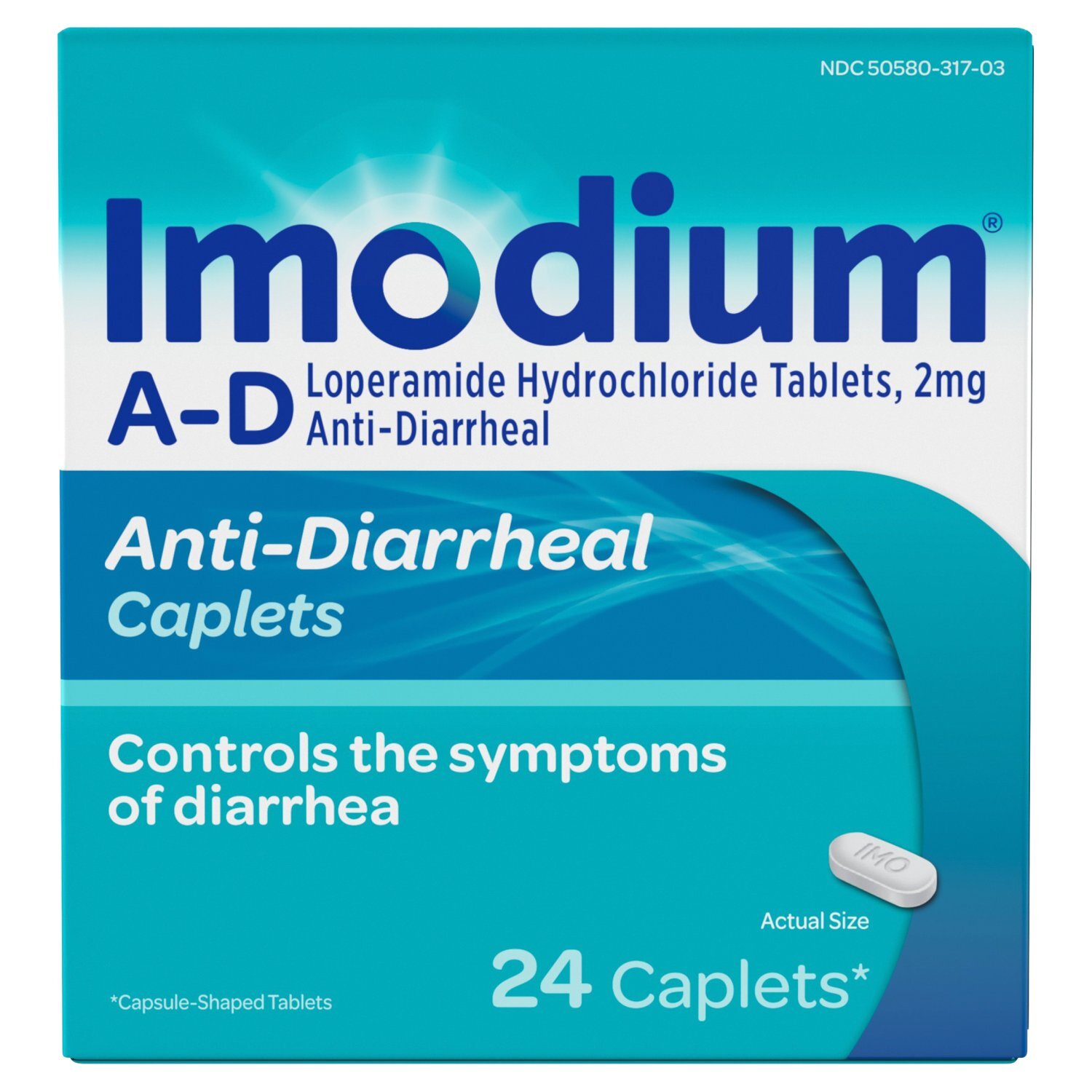 Imodium Anti-Diarrheal Caplets, 2 mg, 24 count - ShopRite