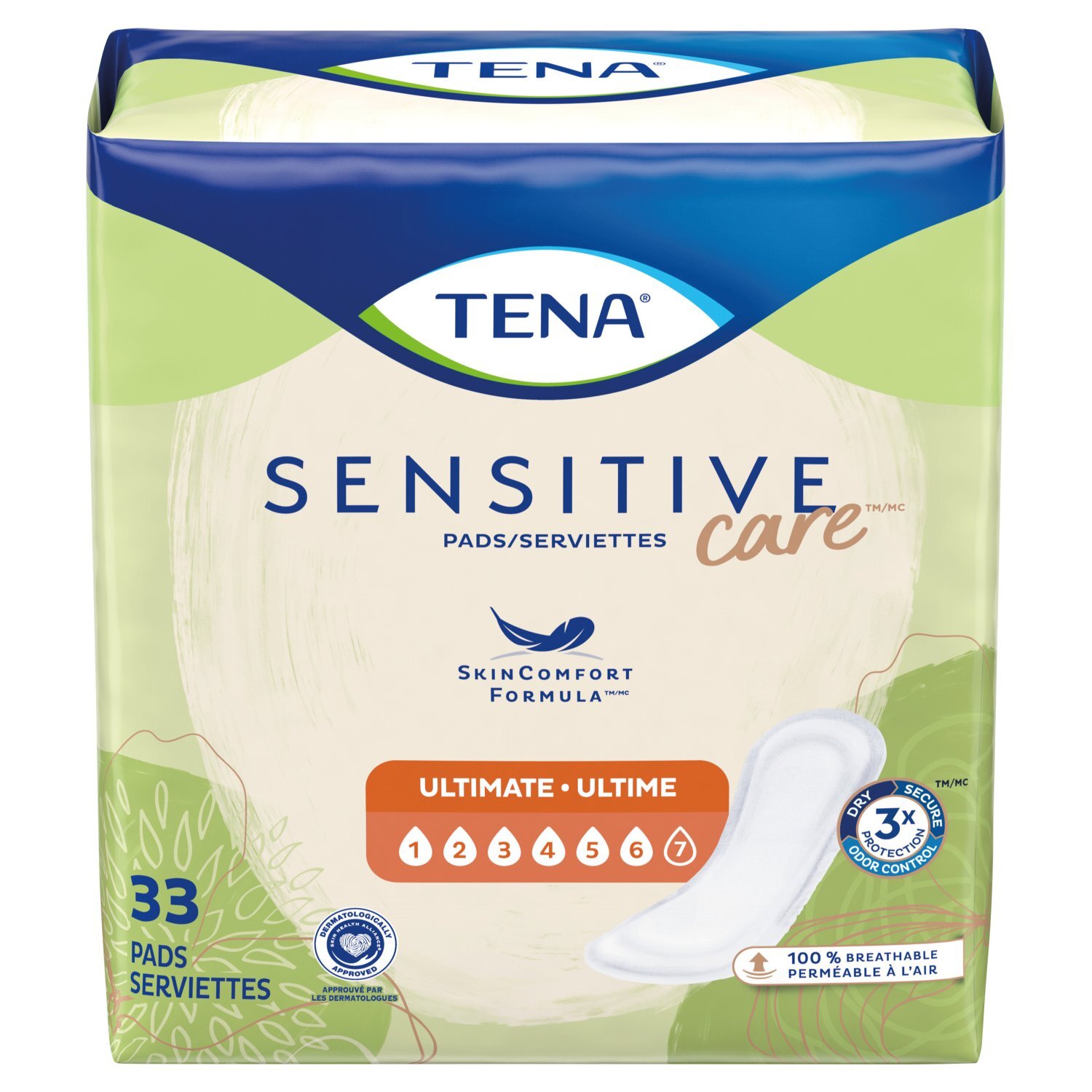 Tena Senstive Care Ultimate Pads, 33 count - ShopRite