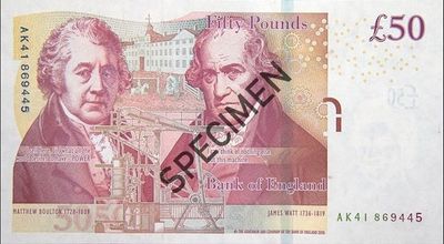 Englische Währung: Banknoten und Münzen