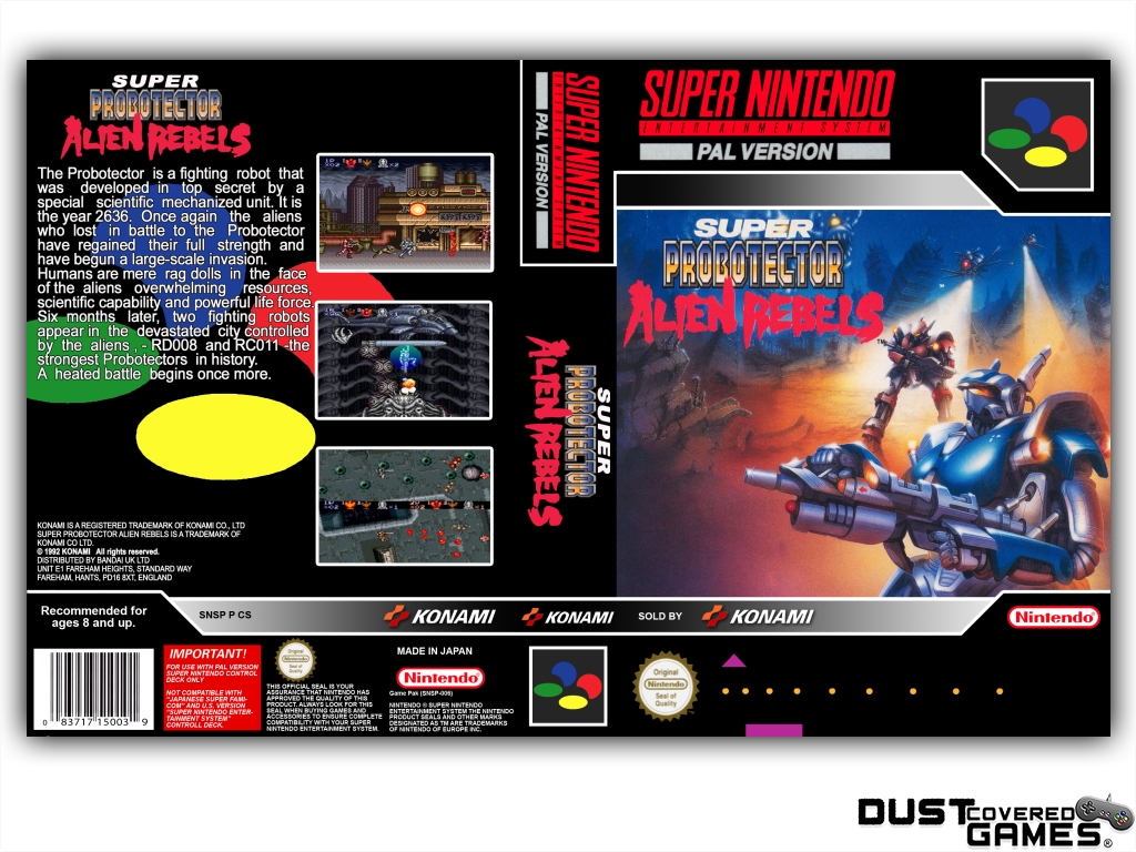 Contra III: The Alien Wars - Super Probotector: The Alien Rebels SNES ...