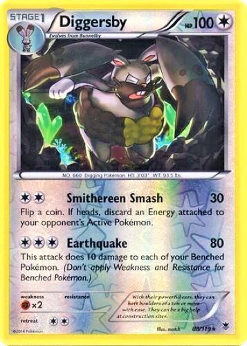 Diggersby [Reverse Holo] #88 Prices | Pokemon Phantom Forces | Pokemon ...