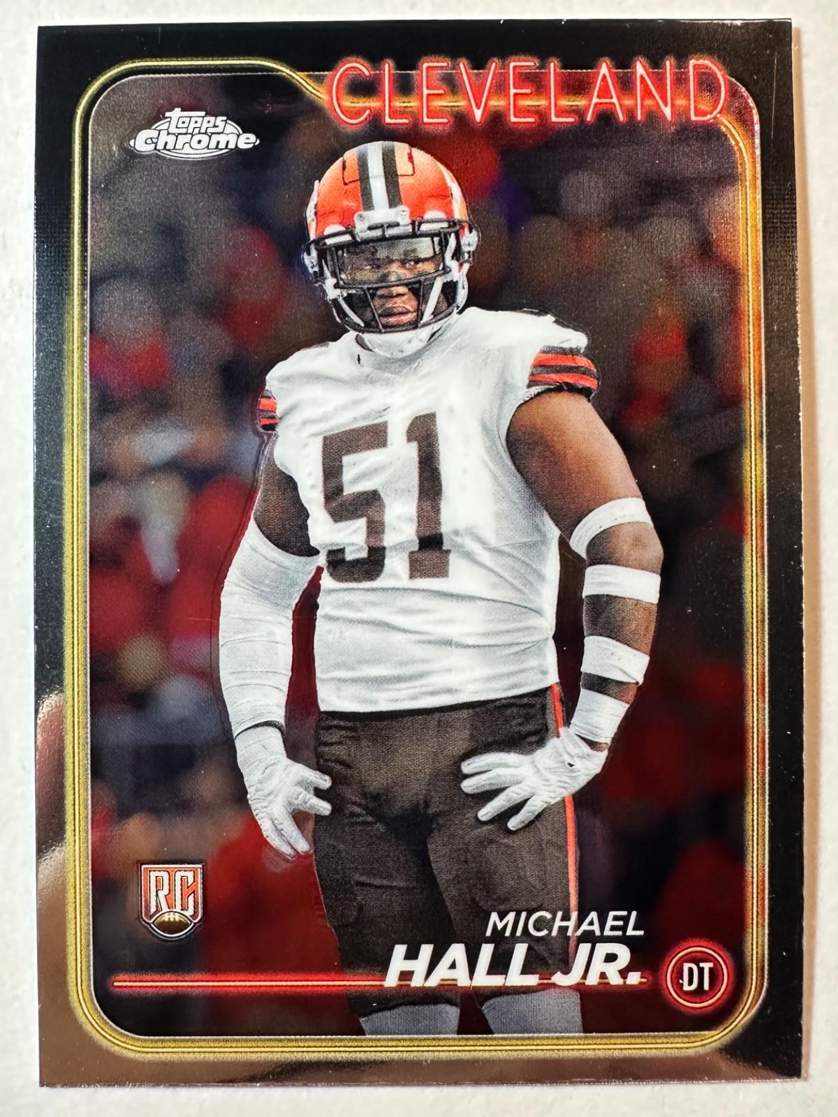 Michael Hall Jr. #268 Prices [Rookie] | 2024 Topps Chrome | Football Cards