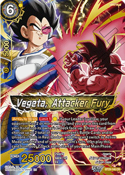 Vegeta, Attacker Fury BT29-146 Prices | Dragon Ball Super Fearsome ...