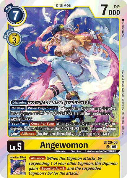Angewomon [Foil] #ST20-06 Prices | Digimon Starter Deck 20: Protector ...