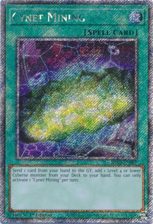 Cynet Mining [Platinum Secret Rare] RA03-EN067 Prices | YuGiOh Quarter ...
