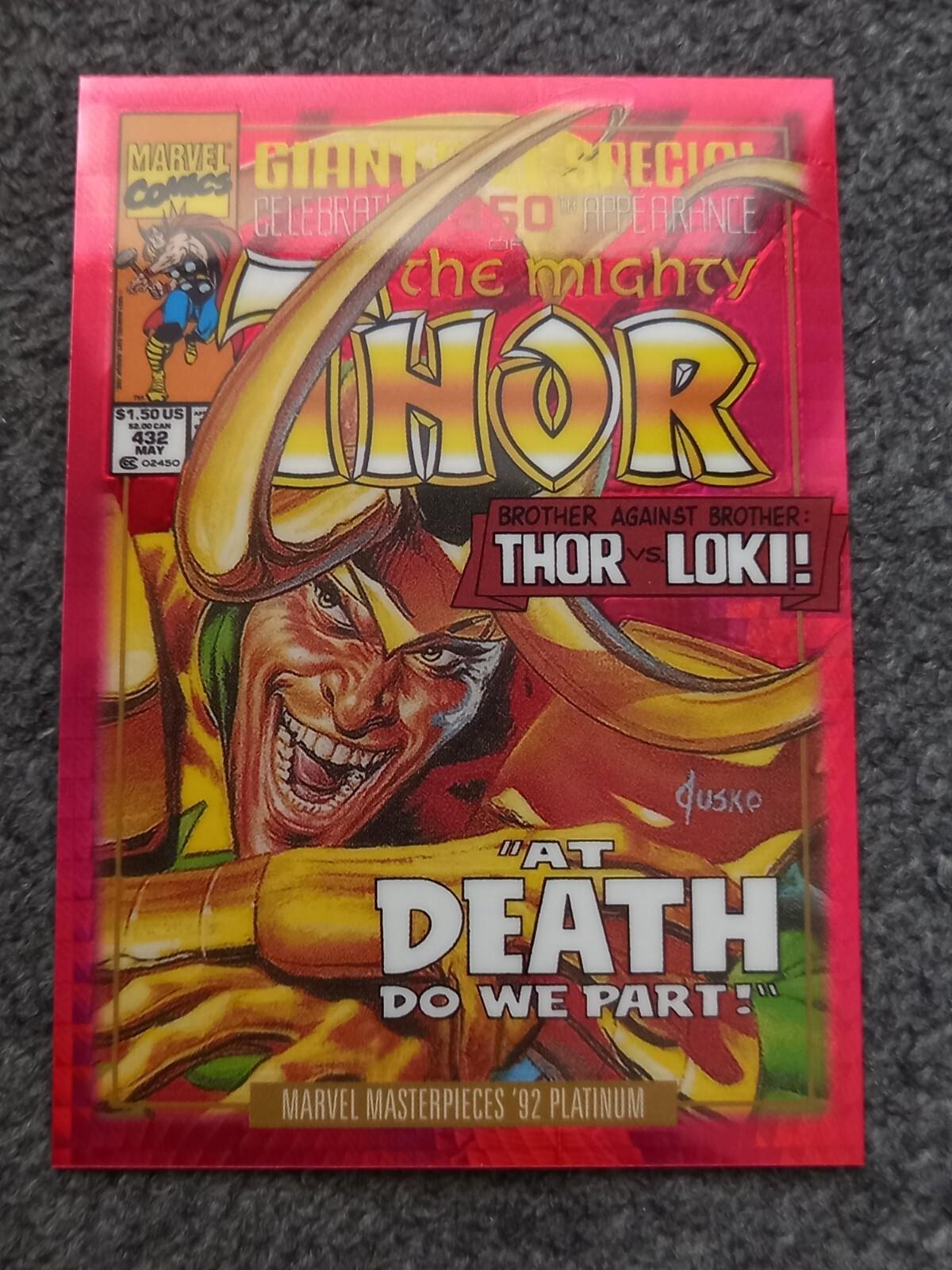 Loki [Red Prism Variant] #50-V Prices | Marvel 2024 SkyBox Masterpieces ...