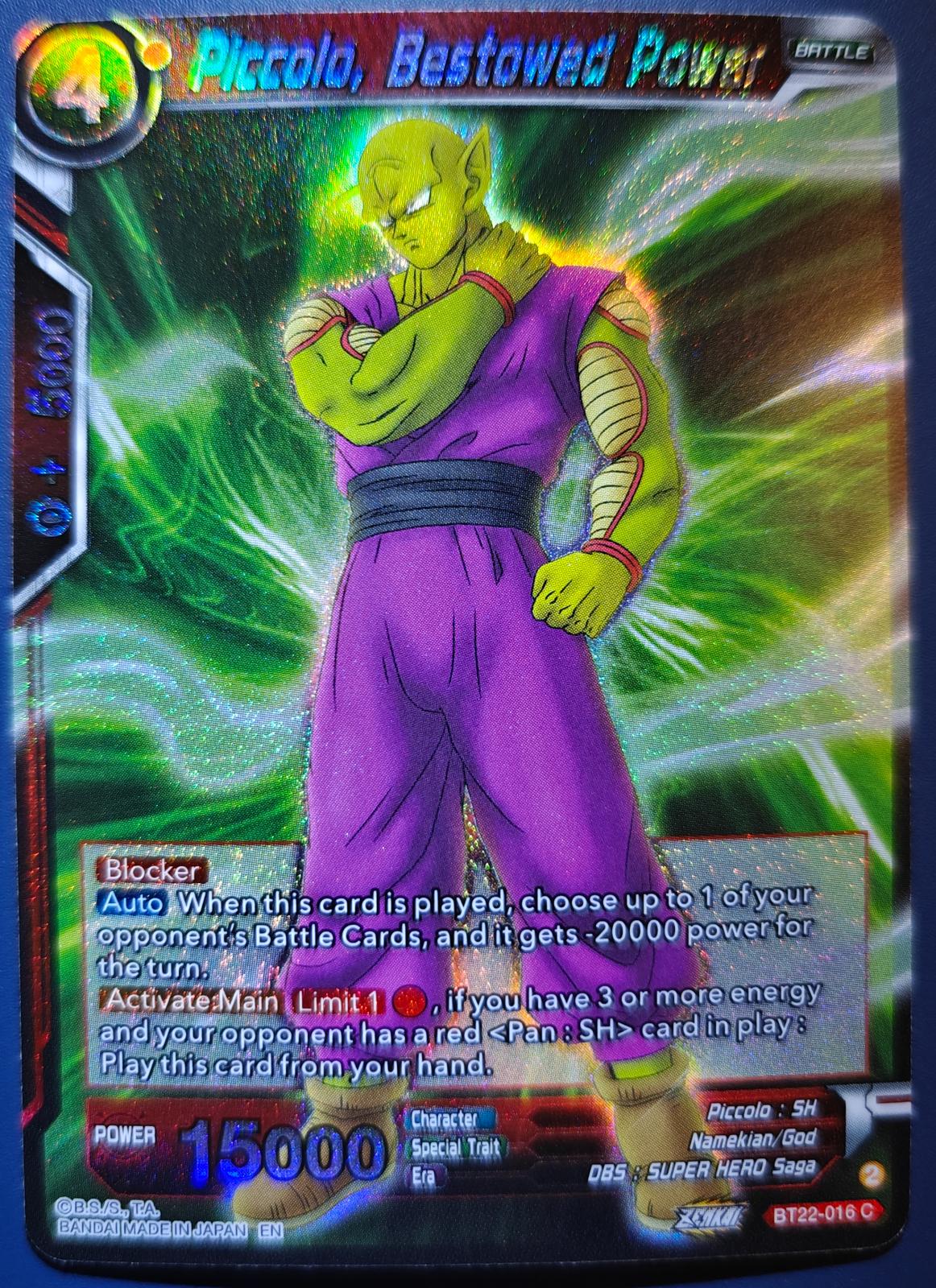 Piccolo, Bestowed Power [Foil] BT22-016 Prices | Dragon Ball Super ...
