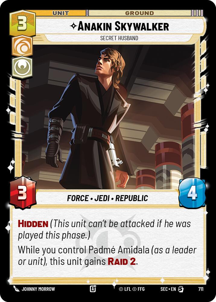 Anakin Skywalker - Secret Husband [Foil] #711 Prices | Star Wars ...
