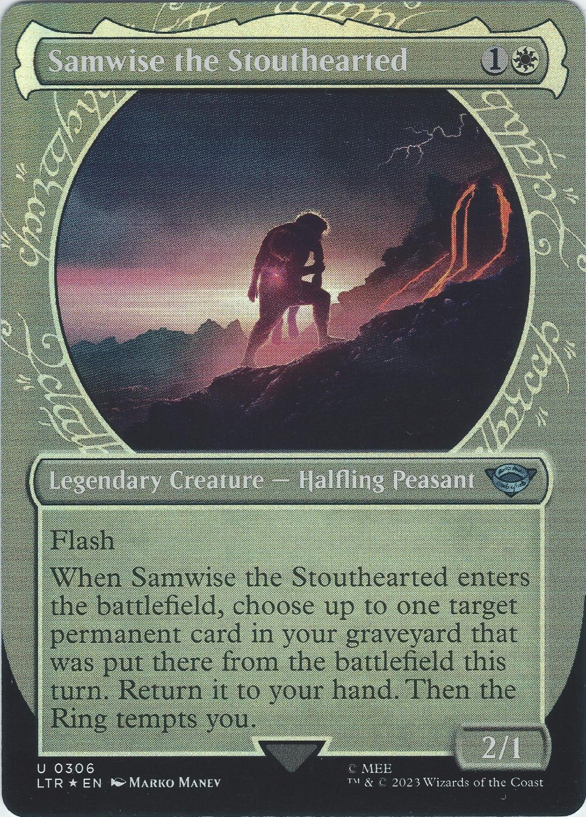 Samwise The Stouthearted [Showcase Foil] #306 Prices | Magic Lord of ...