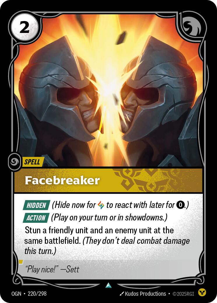 Facebreaker #220 Prices | Riftbound Origins