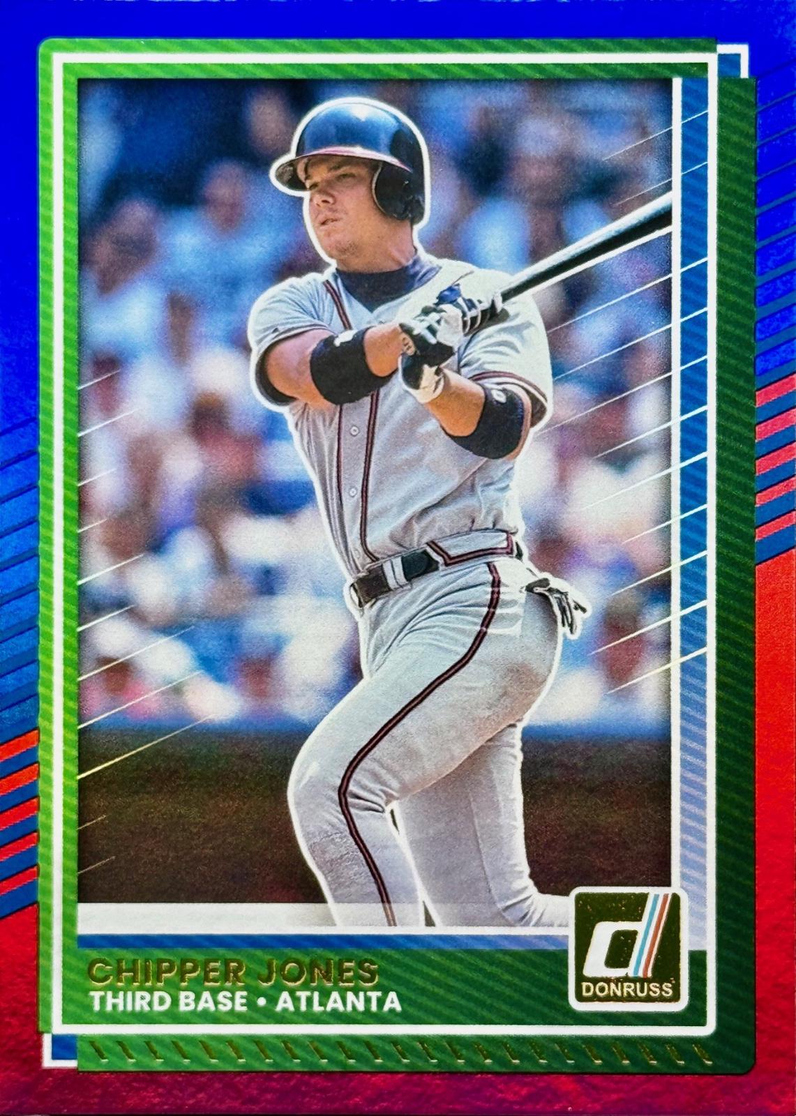 Chipper Jones [Red Blue] #92 Prices | 2025 Panini Donruss | Baseball Cards