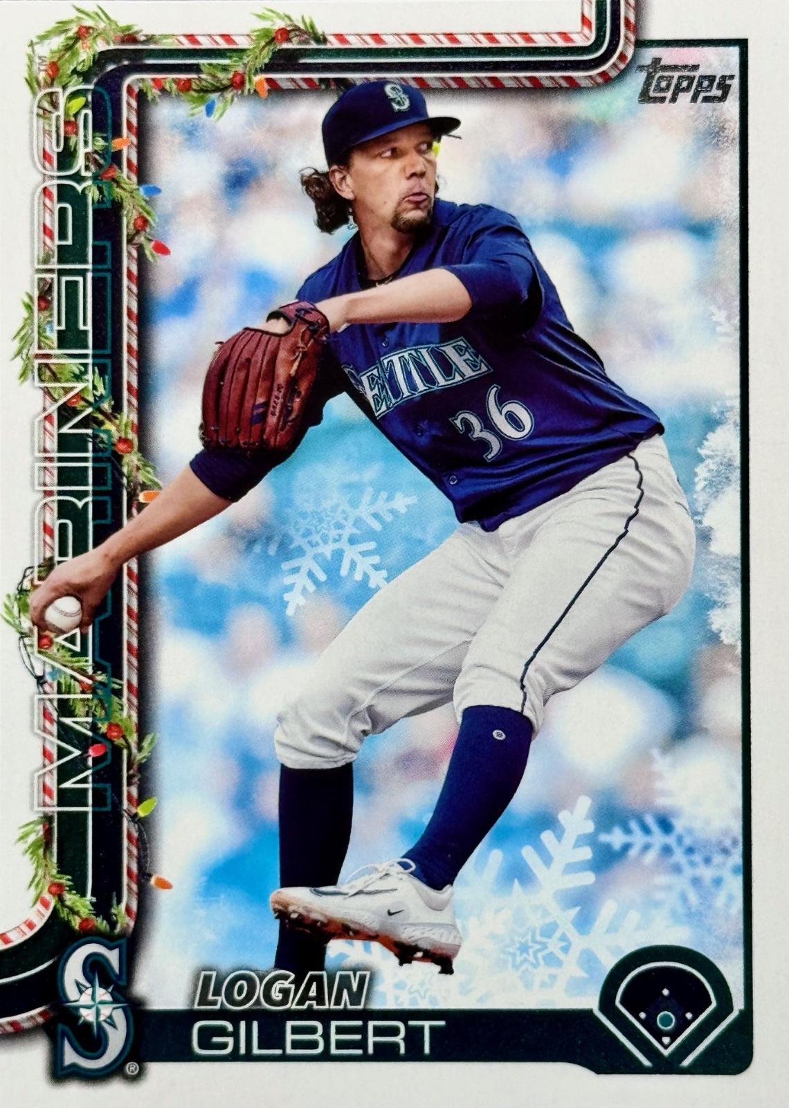 Logan Gilbert #H83 Prices | 2025 Topps Holiday | Baseball Cards