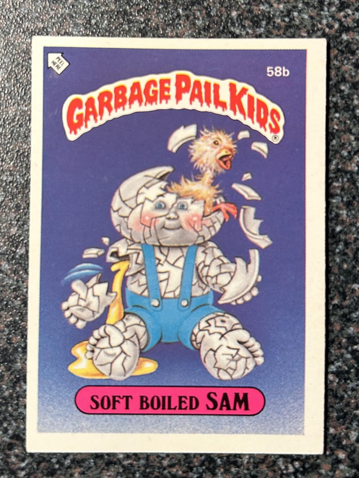 Soft Boiled Sam #58B Prices | Garbage Pail Kids 1985 Mini | GPK Cards