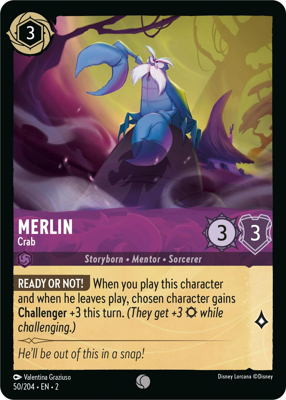 Merlin - Crab [Foil] #50 Prices | Lorcana Rise of the Floodborn ...