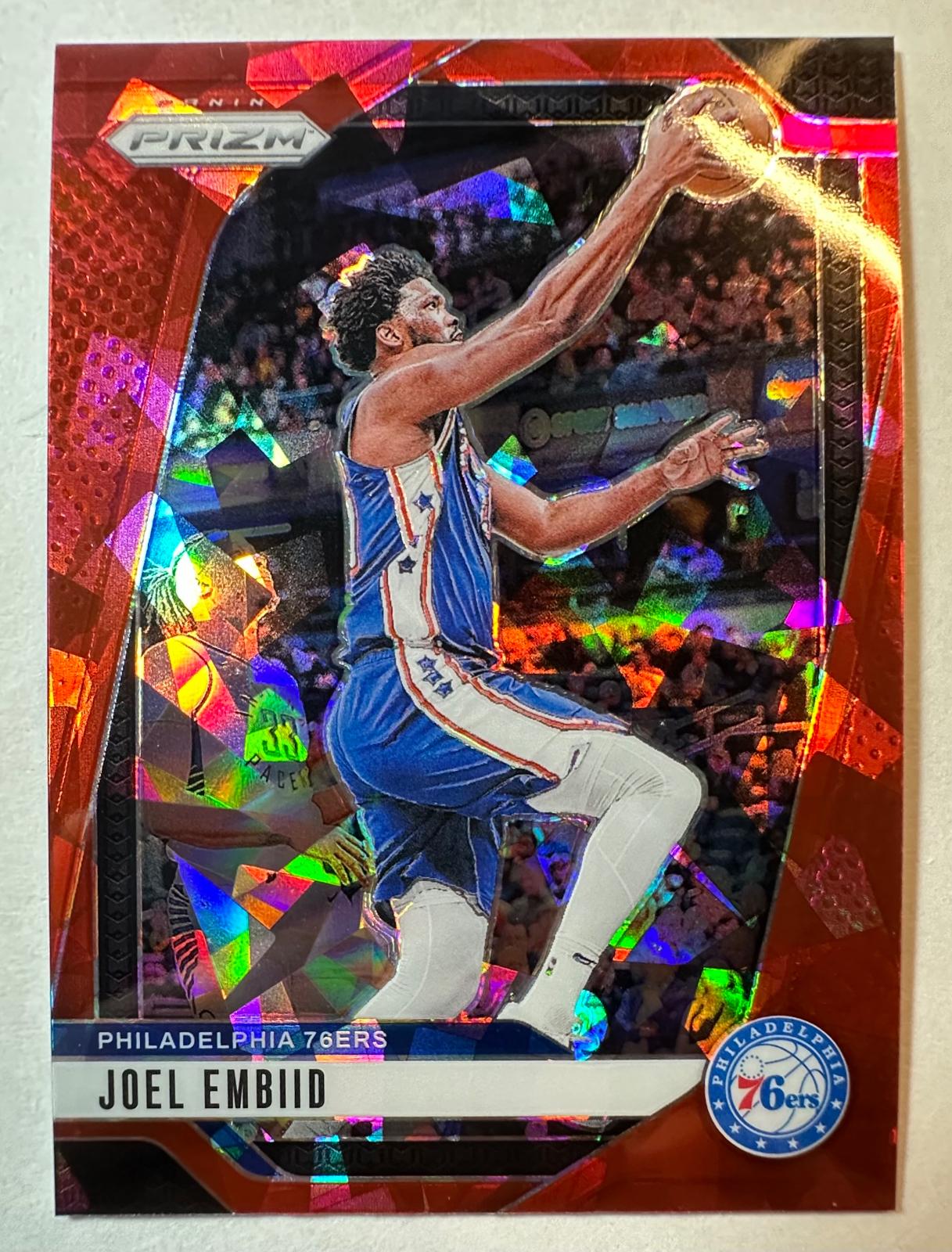 Joel Embiid [Red Ice] #28 Prices | 2024 Panini Prizm | Basketball Cards