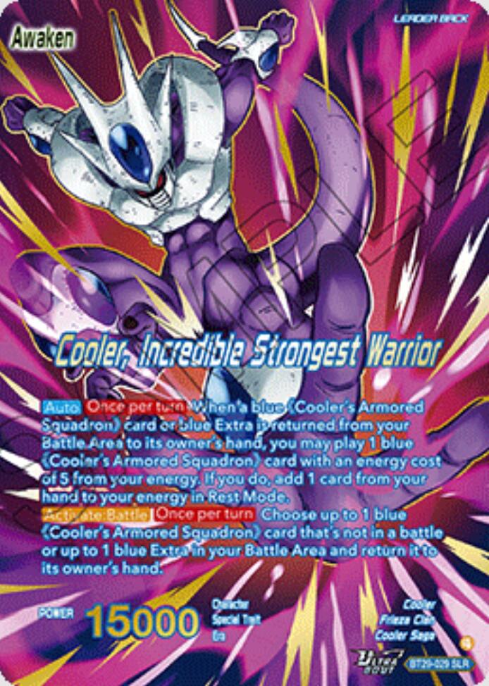 Cooler // Cooler, Incredible Strongest Warrior [SLR] BT29-029 Prices ...