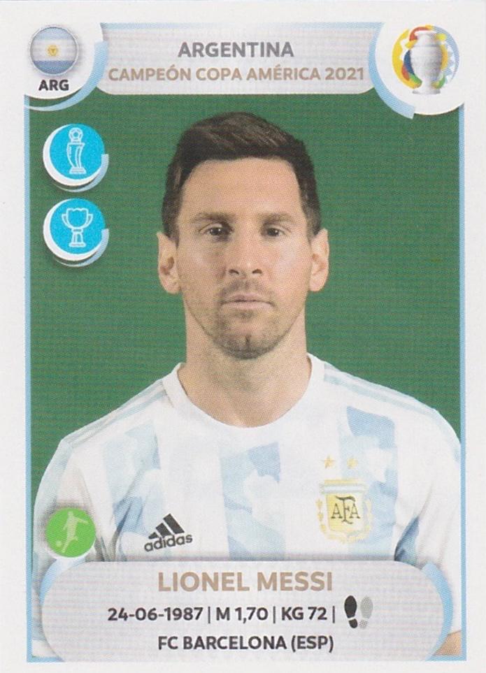 Lionel Messi [Campeon] #26 Prices | 2021 Panini Copa America Sticker ...