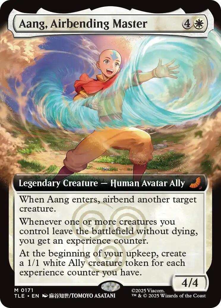Aang, Airbending Master [Extended Art] #171 Prices | Magic Avatar: The ...