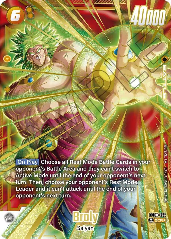 Broly [Alternate Art] FB08-122 Prices | Dragon Ball Fusion World Saiyan ...