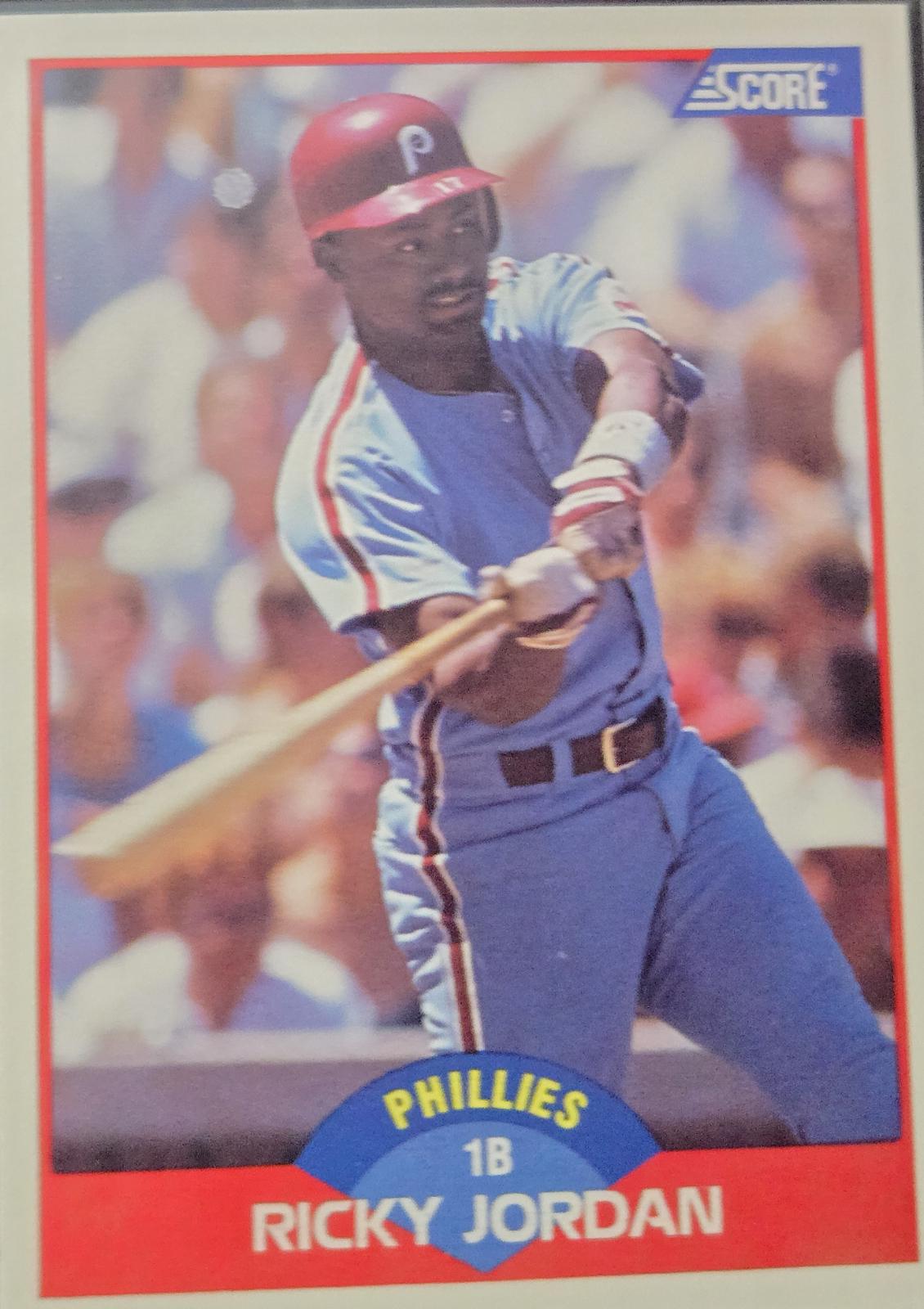 Ricky Jordan #548 Prices | 1989 Score | Baseball Cards