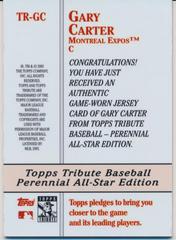 Gary Carter #TR-GC Prices | 2003 Topps Tribute PerenniAL All Star ...