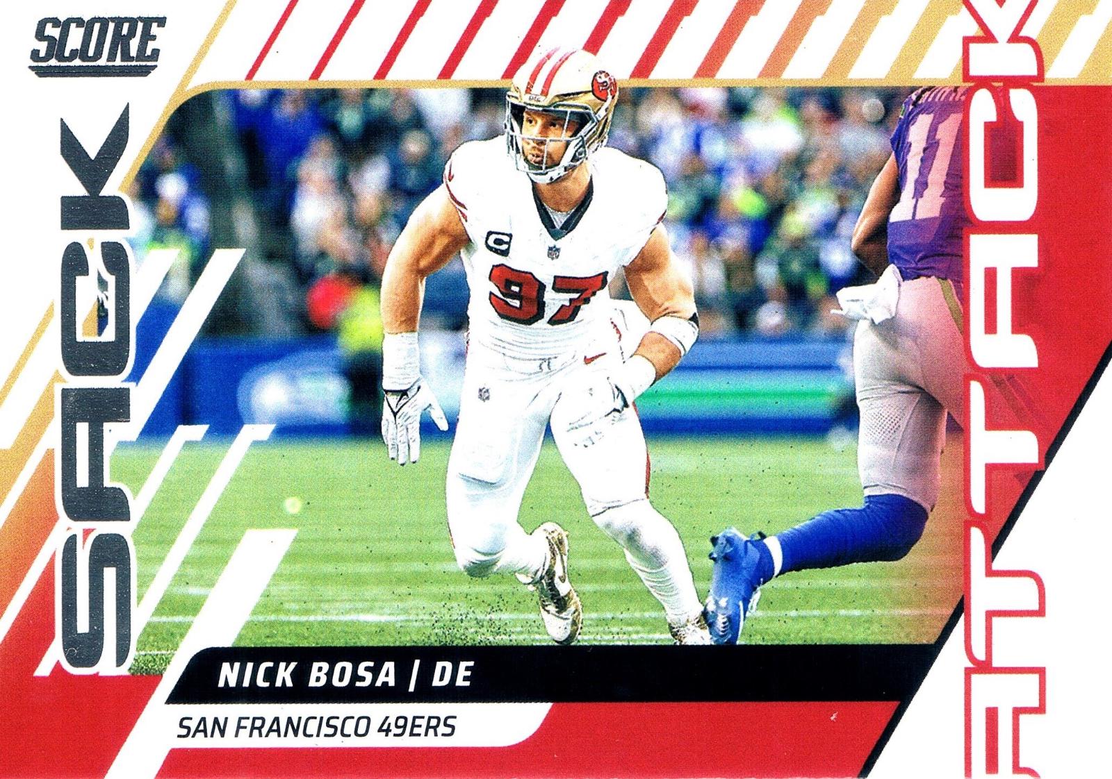 Nick Bosa #12 Prices | 2025 Panini Score Sack Attack | Football Cards