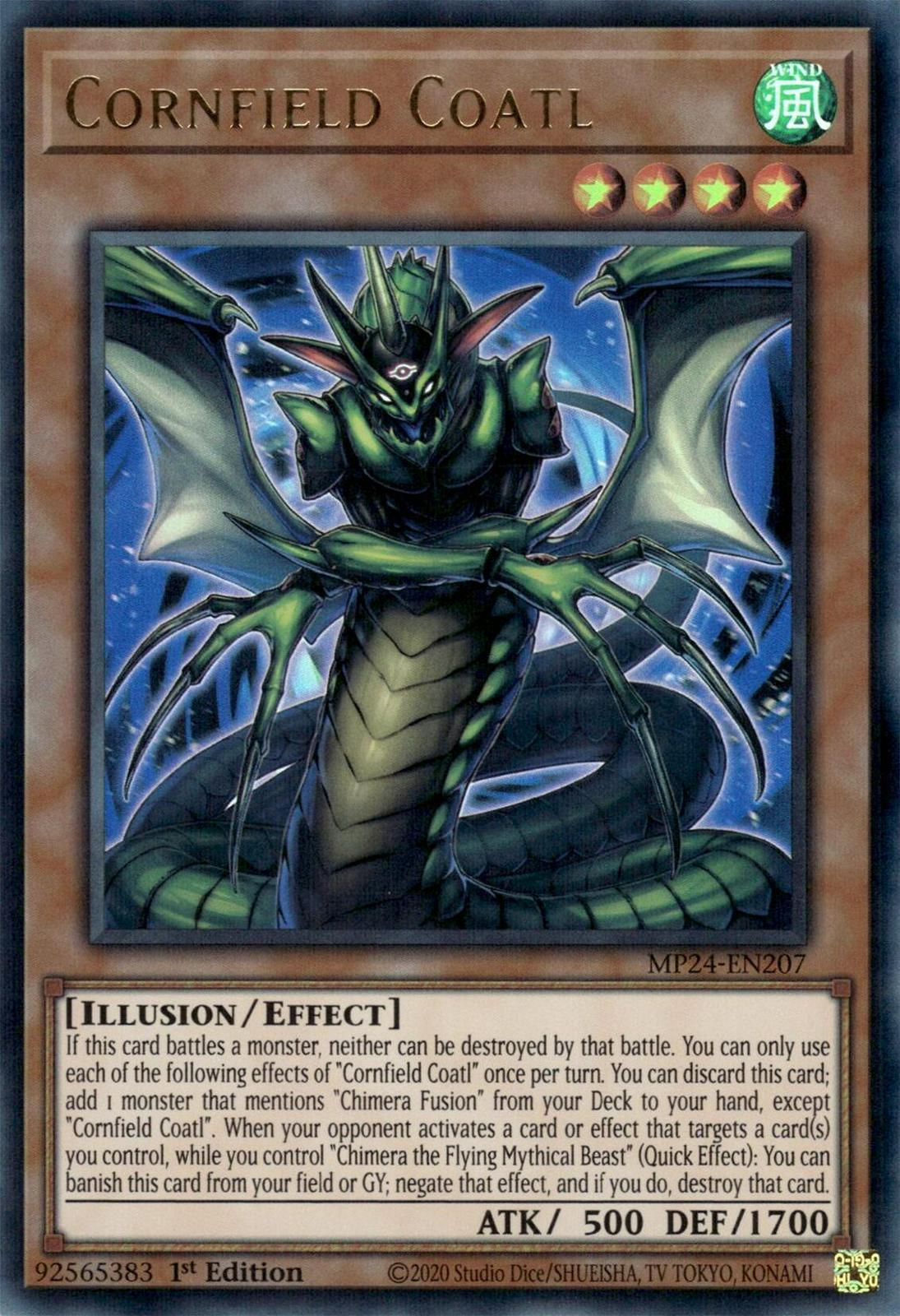 Cornfield Coatl MP24-EN207 Prices | YuGiOh 25th Anniversary Tin ...