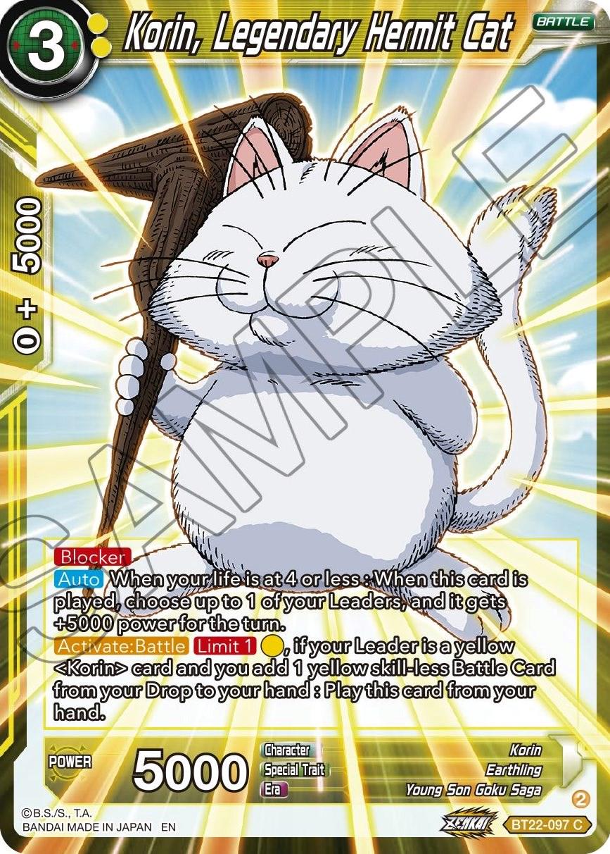 Korin, Legendary Hermit Cat BT22-097 Prices | Dragon Ball Super ...