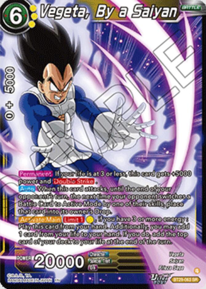 Vegeta, By a Saiyan BT29-063 Prices | Dragon Ball Super Fearsome Rivals ...