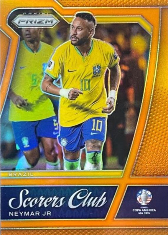 Neymar Jr [Orange] #22 Prices | 2024 Panini Prizm Copa America Scorers ...