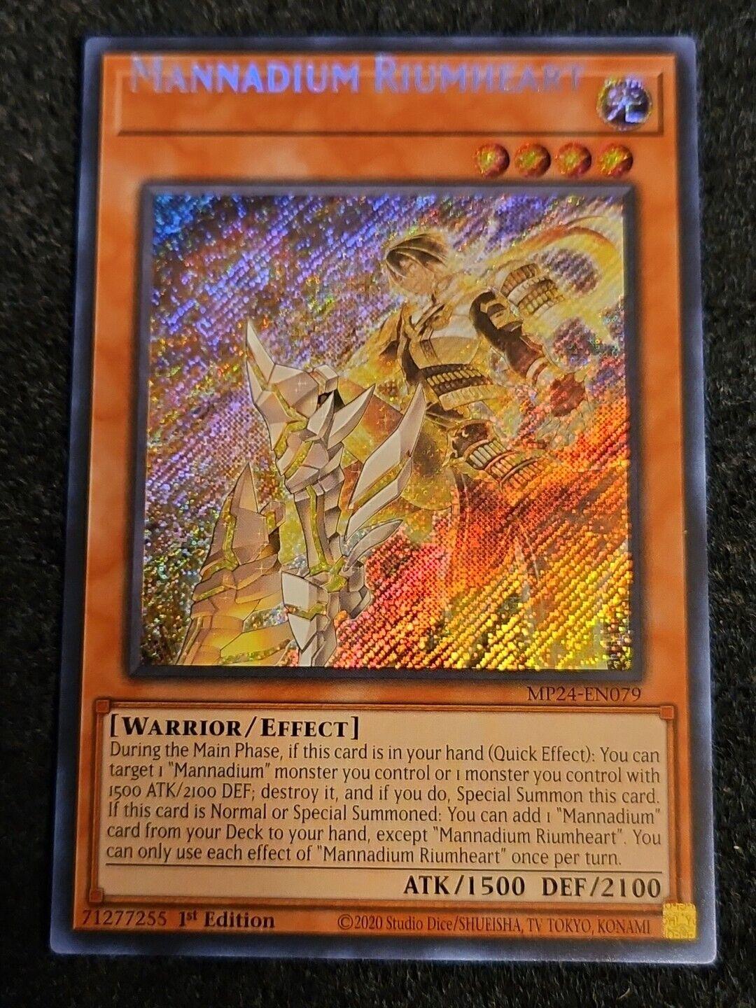 Mannadium Riumheart [Misprint] MP24-EN079 Prices | YuGiOh 25th ...