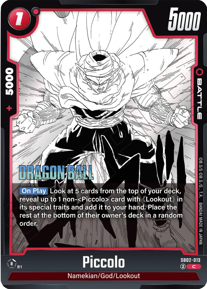 Piccolo SB02-013 Prices | Dragon Ball Fusion World Manga Booster 02 ...