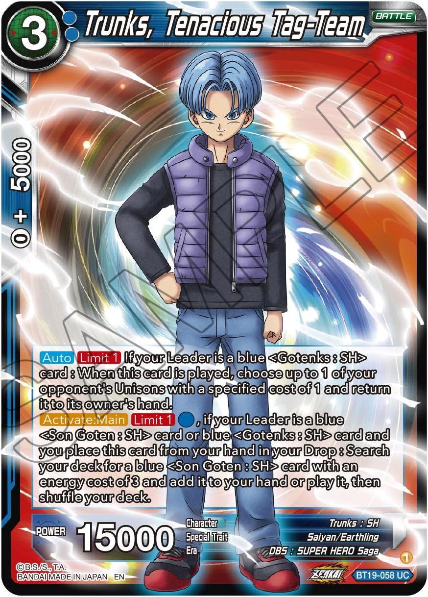 Trunks, Tenacious Tag-Team BT19-058 Precios | Dragon Ball Super Fighter ...