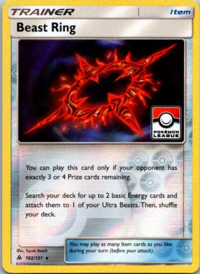 Beast Ring [Pokemon League] #102 Prices | Pokemon Forbidden Light ...