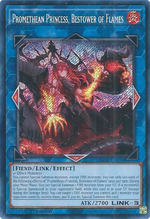 Promethean Princess, Bestower of Flames [Quarter Century Secret Rare ...