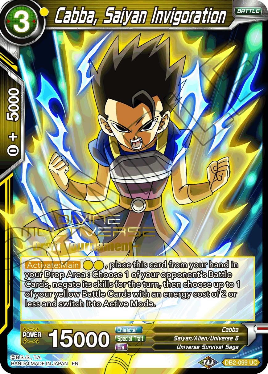 Cabba, Saiyan Invigoration DB2-099 Prices | Dragon Ball Super Divine ...