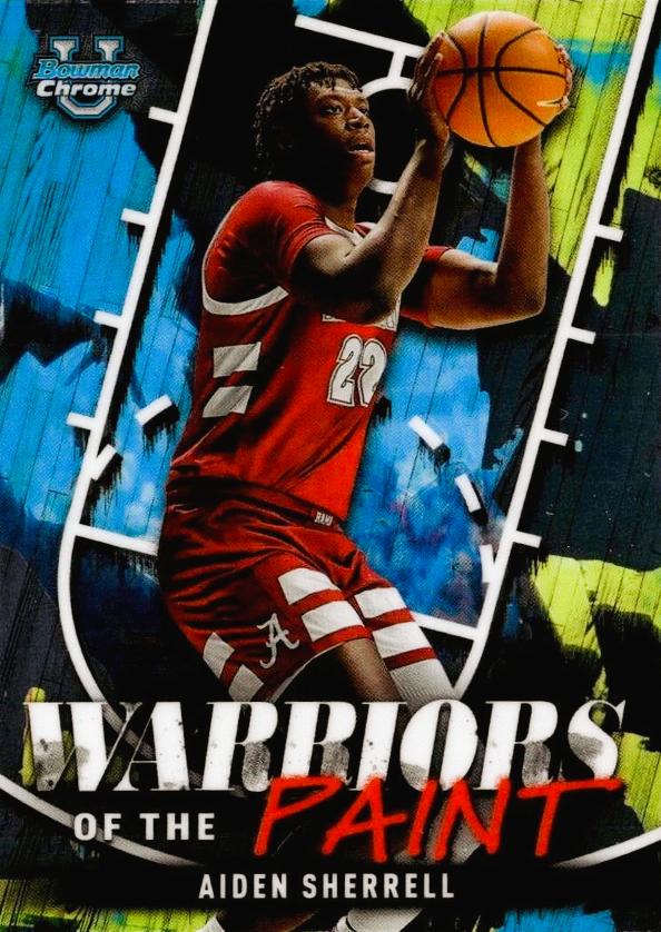 Aiden Sherrell #WP-5 Prices | 2024 Bowman Chrome University Warriors of ...