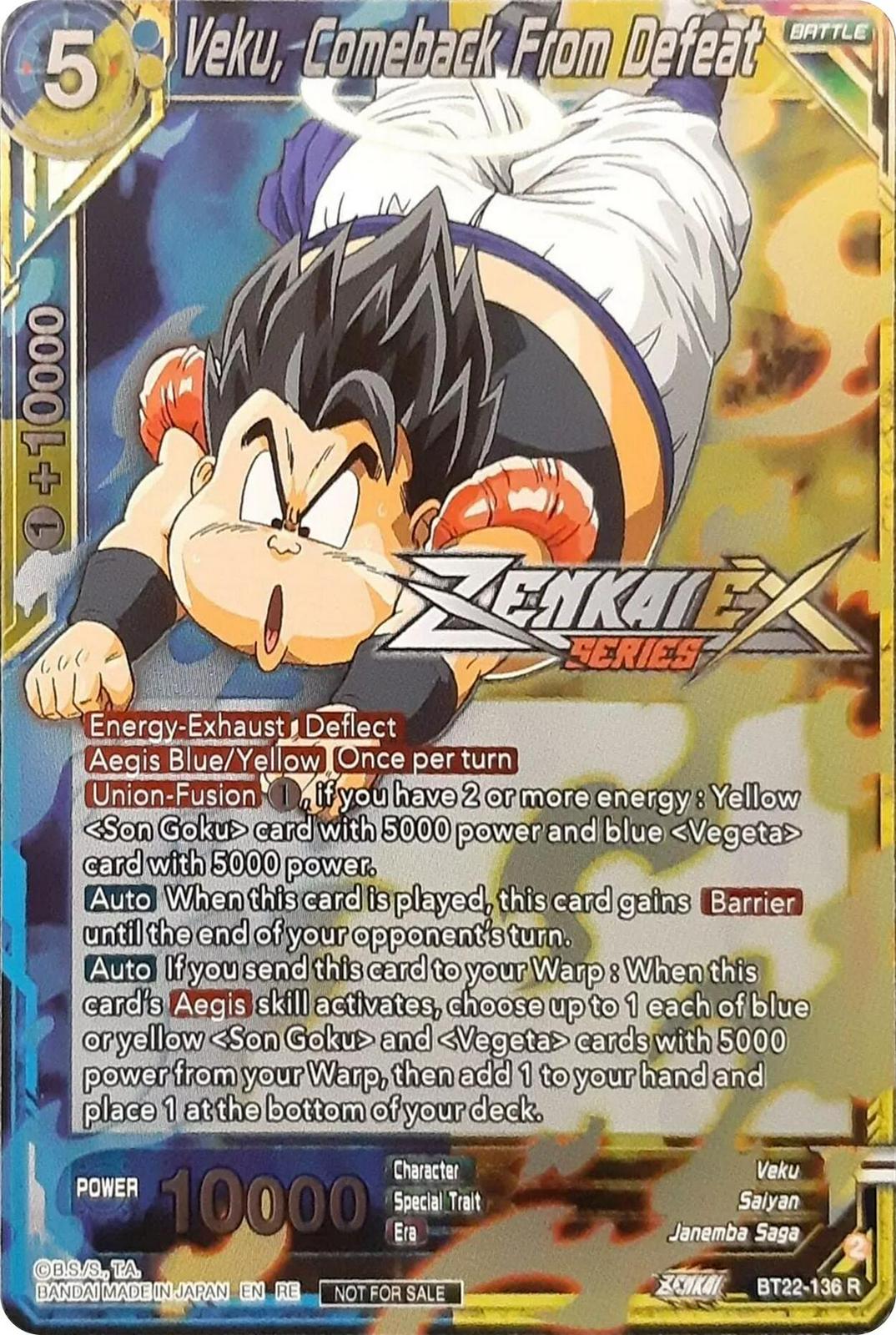 Veku, Comeback From Defeat BT22-136 Prices | Dragon Ball Super Divine ...