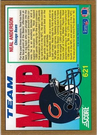 Neal Anderson #621 Prices | 1991 Score | Football Cards