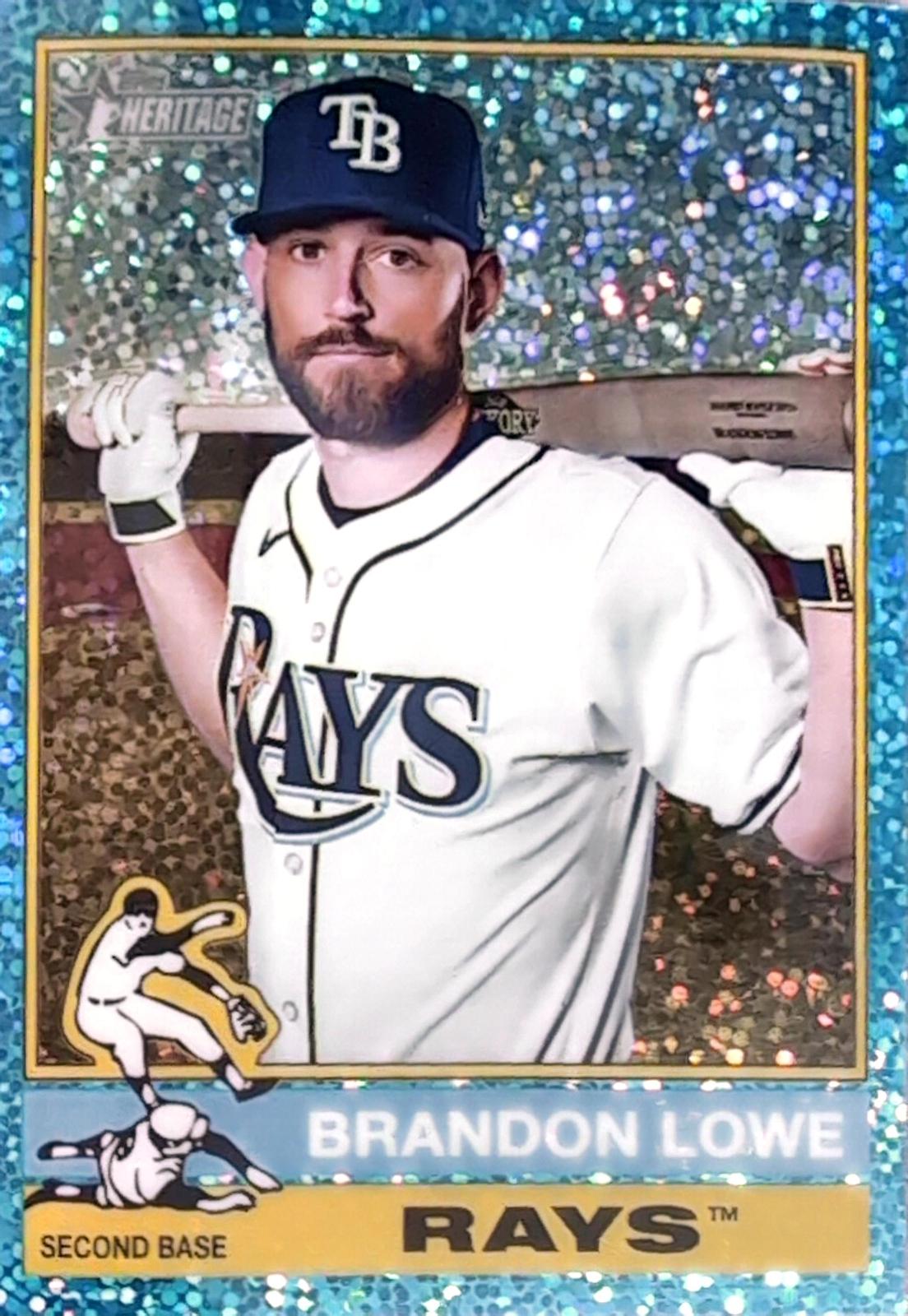Brandon Lowe [Light Blue Sparkle] #488 Prices | 2025 Topps Heritage ...