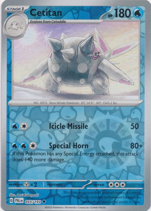 Cetitan [Reverse Holo] #55 Prices | Pokemon Paldea Evolved | Pokemon Cards