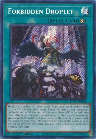 Forbidden Droplet [Secret Rare] RA01-EN064 Prices | YuGiOh 25th ...