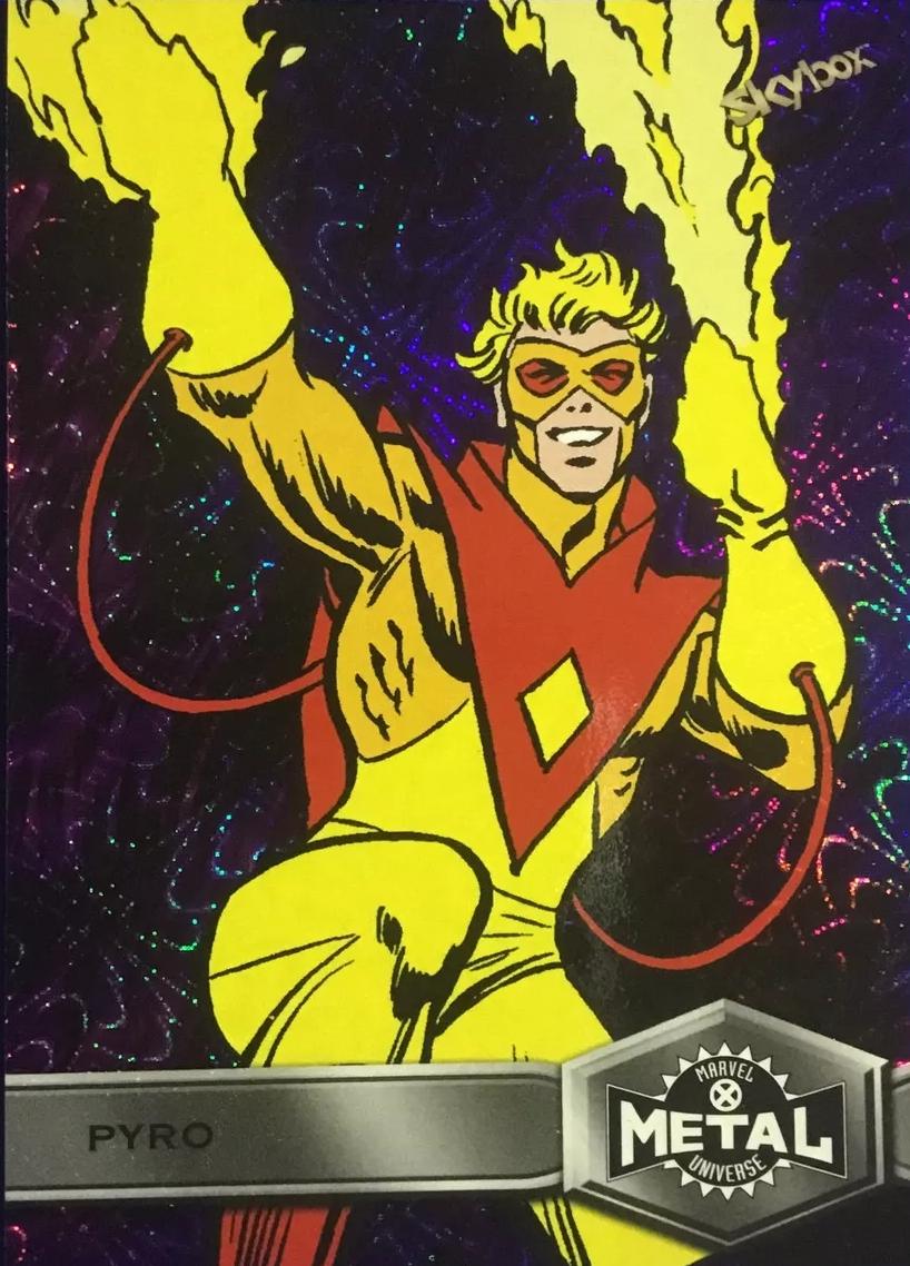 Pyro [Grandiose] #191 Prices | Marvel 2021 X-Men Metal Universe ...