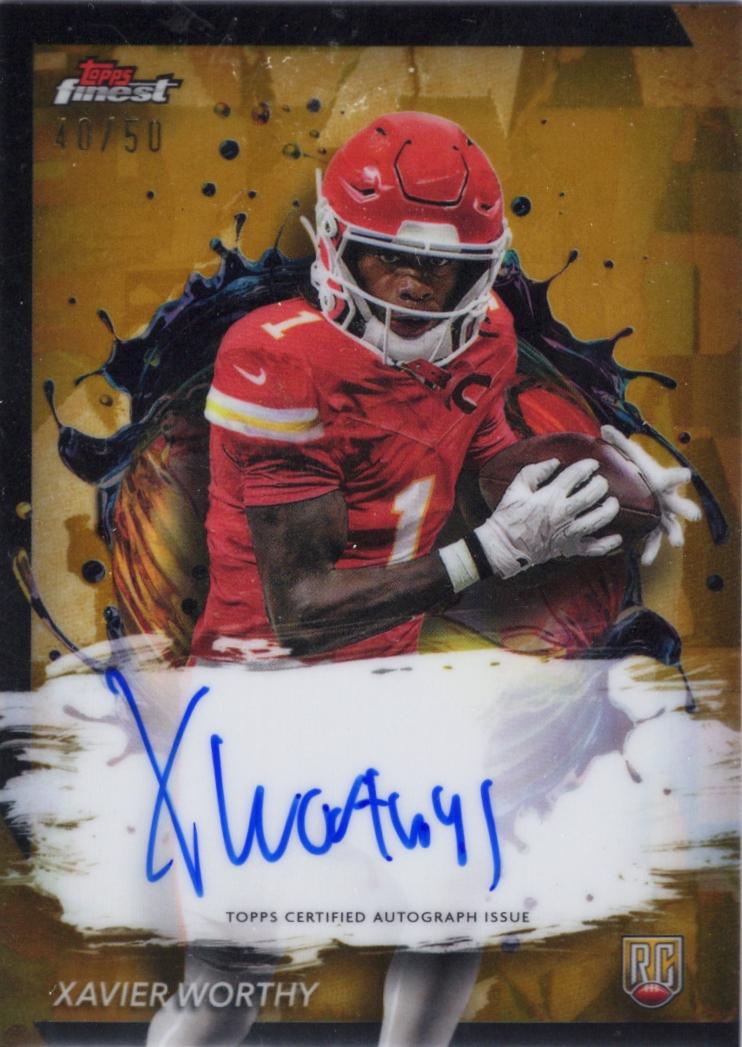 Xavier Worthy [Gold Refractor] #RFA-XW Prices [Rookie] | 2024 Topps ...