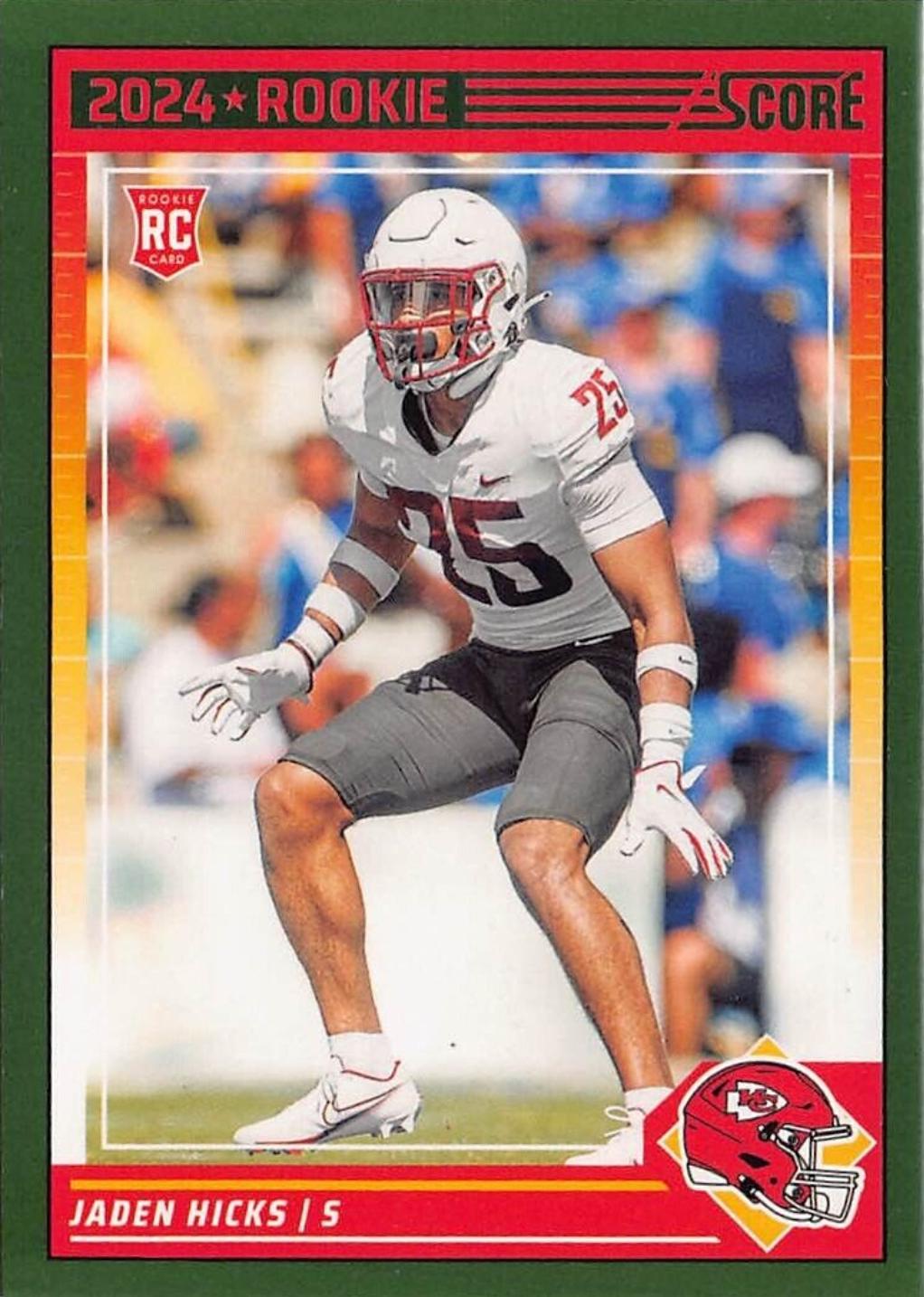 Jaden Hicks [Green] #362 Prices | 2024 Panini Score | Football Cards