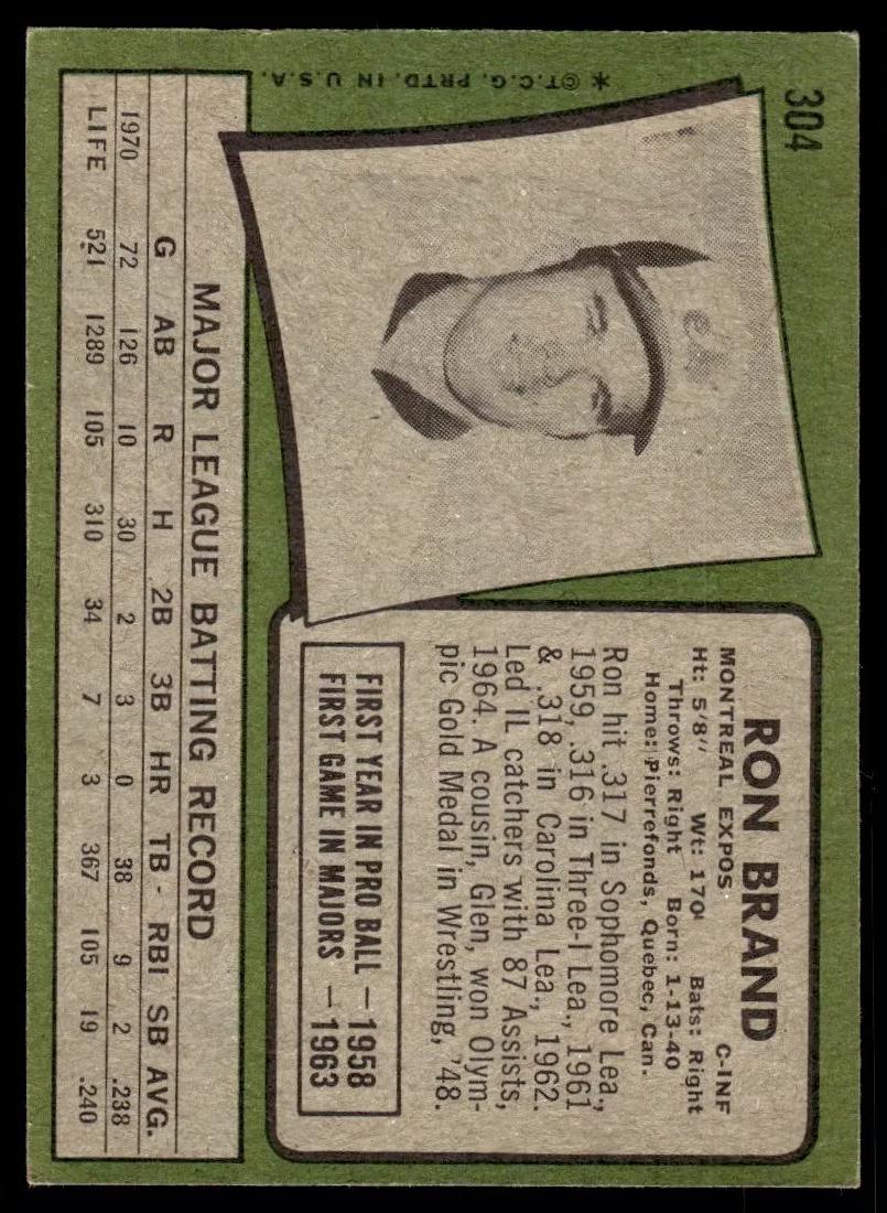 Ron Brand #304 Prices | 1971 Topps | Baseball Cards