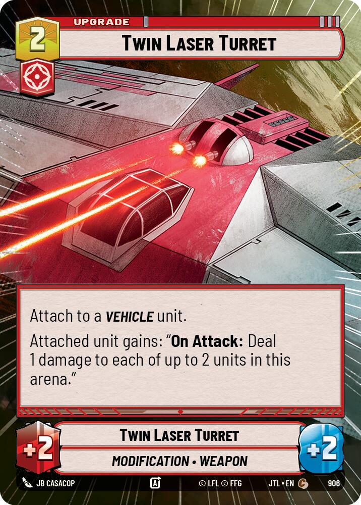 Twin Laser Turret [Hyperspace Foil] #906 Prices | Star Wars Unlimited ...