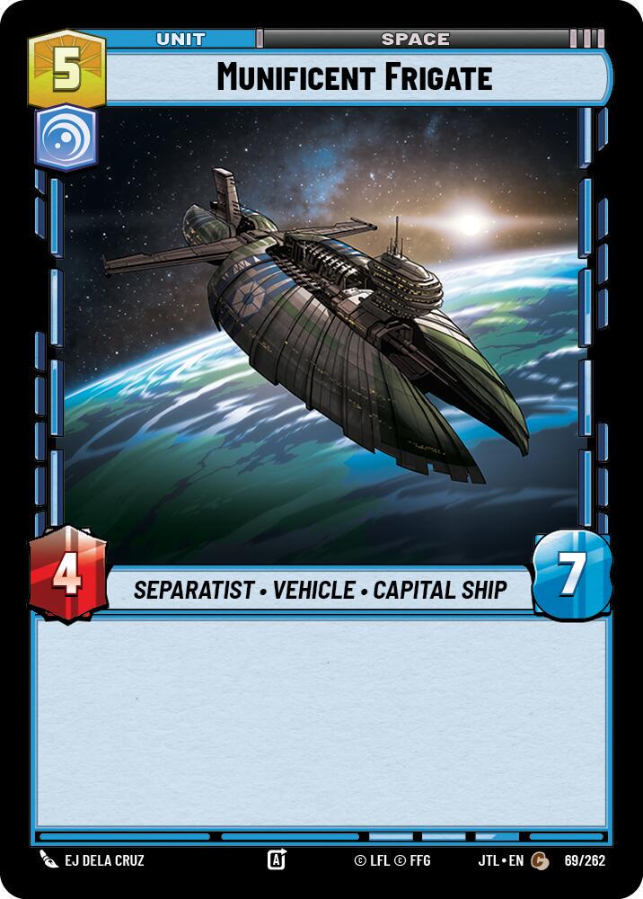 Munificent Frigate #69 Prices | Star Wars Unlimited: Jump to Lightspeed ...