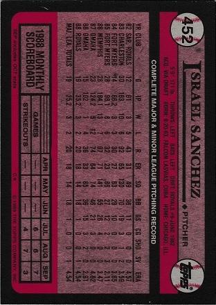 Israel Sanchez #452 Prices [Rookie] | 1989 Topps | Baseball Cards