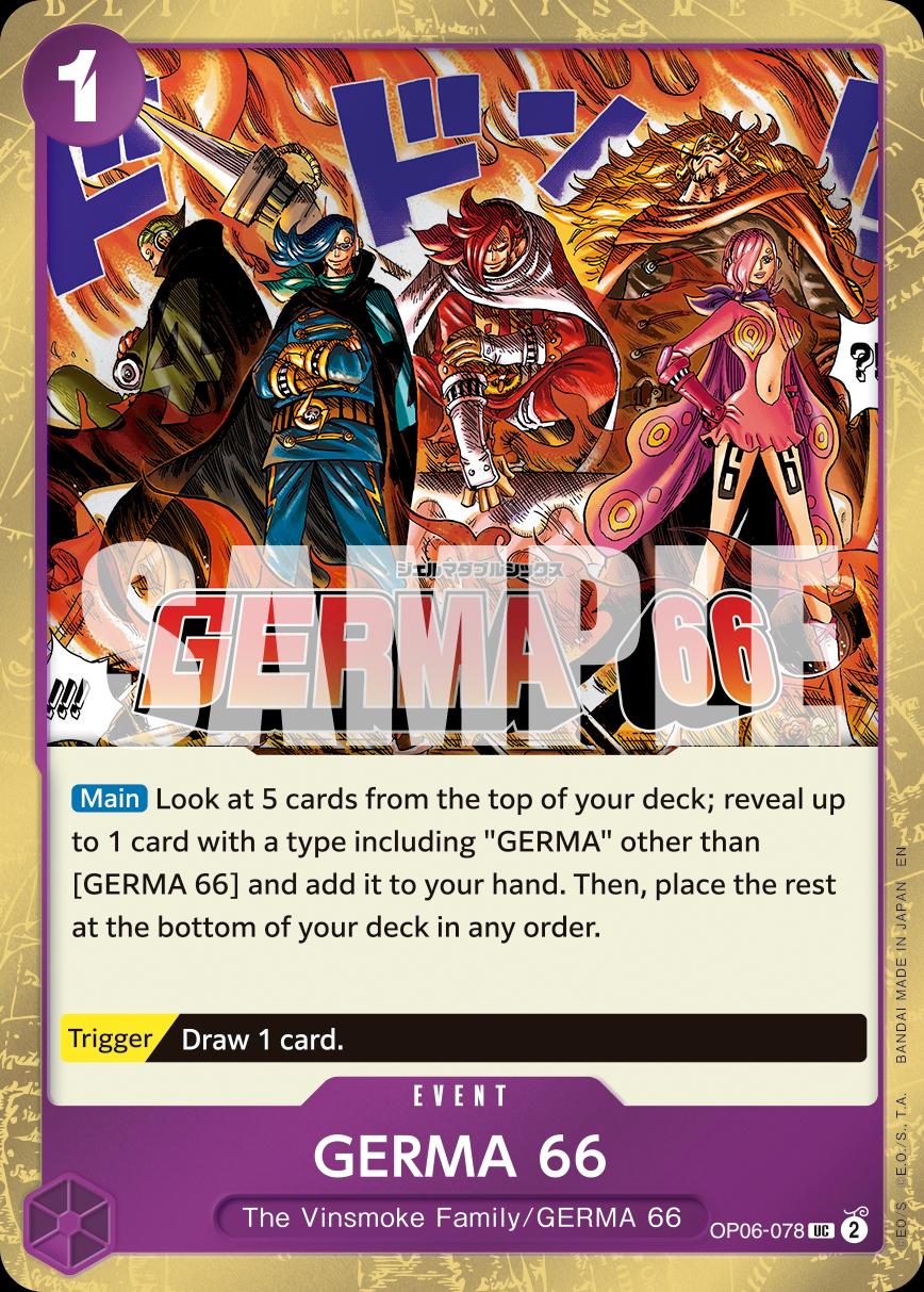 GERMA 66 [Foil PRB-02] OP06-078 Prices | One Piece Premium Booster 2 ...